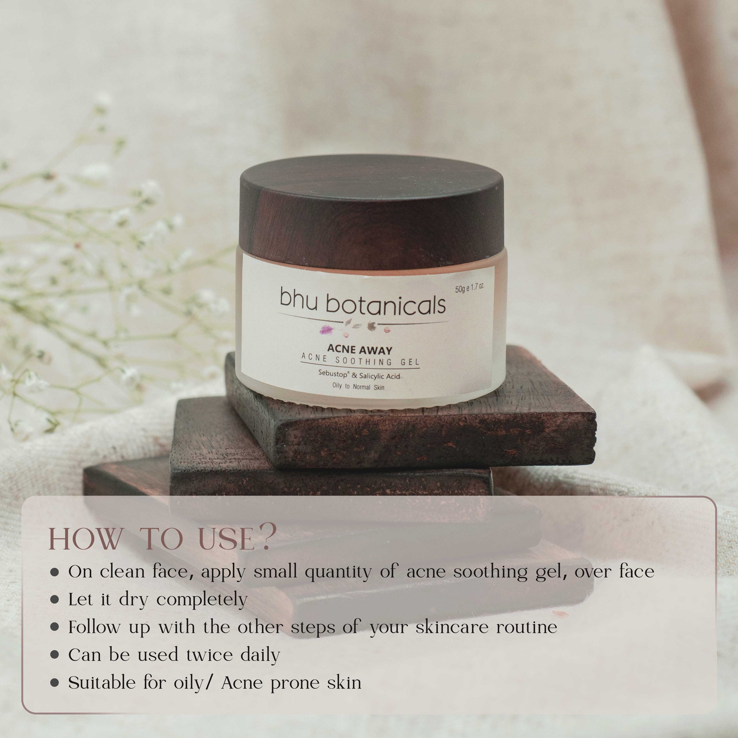 Acne Away - Acne Soothing Gel with Sebustop(R) & Salicylic Acid - 50gm