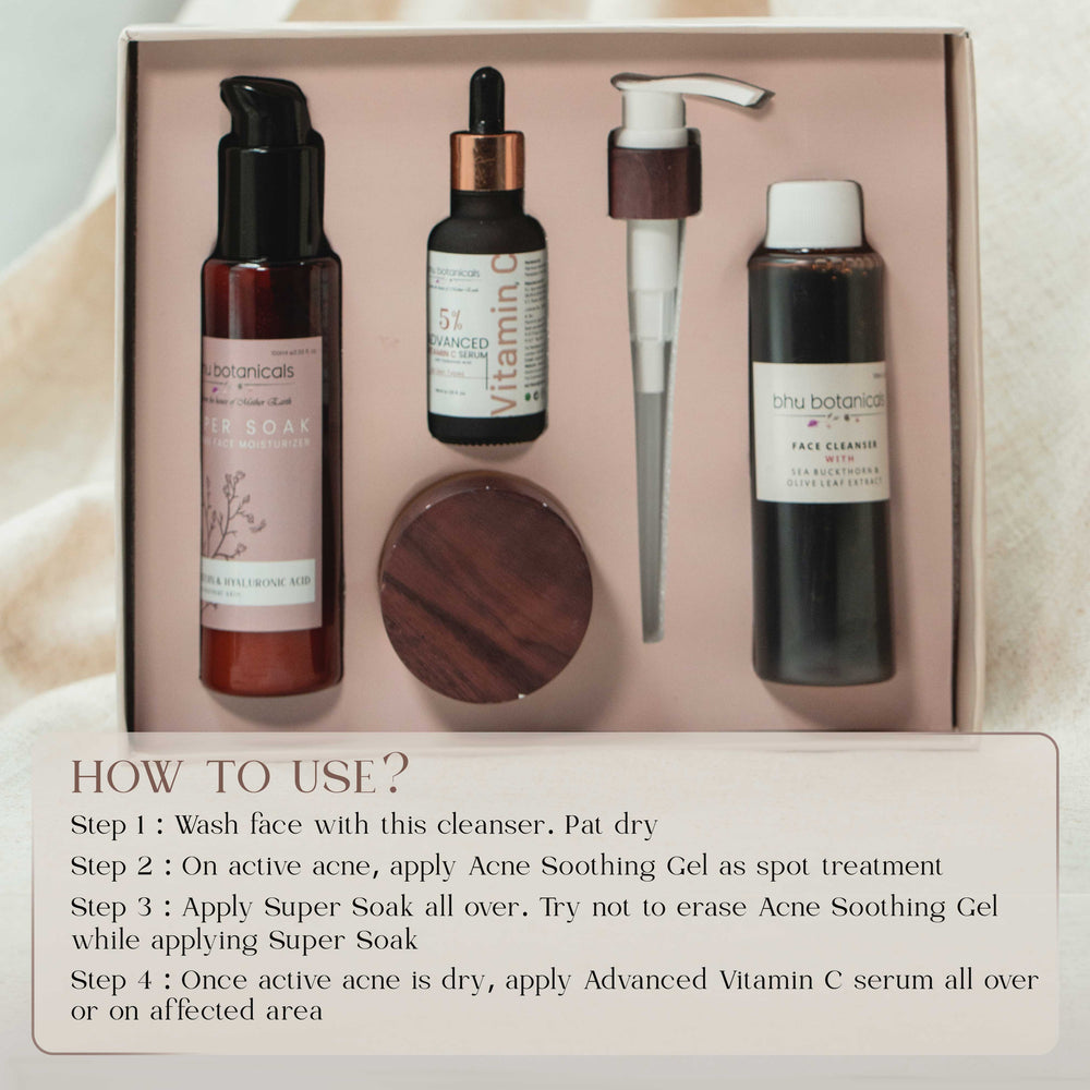 Acne Soothing Kit - Oily/ Combination/ Normal Acne Prone Skin 280gm