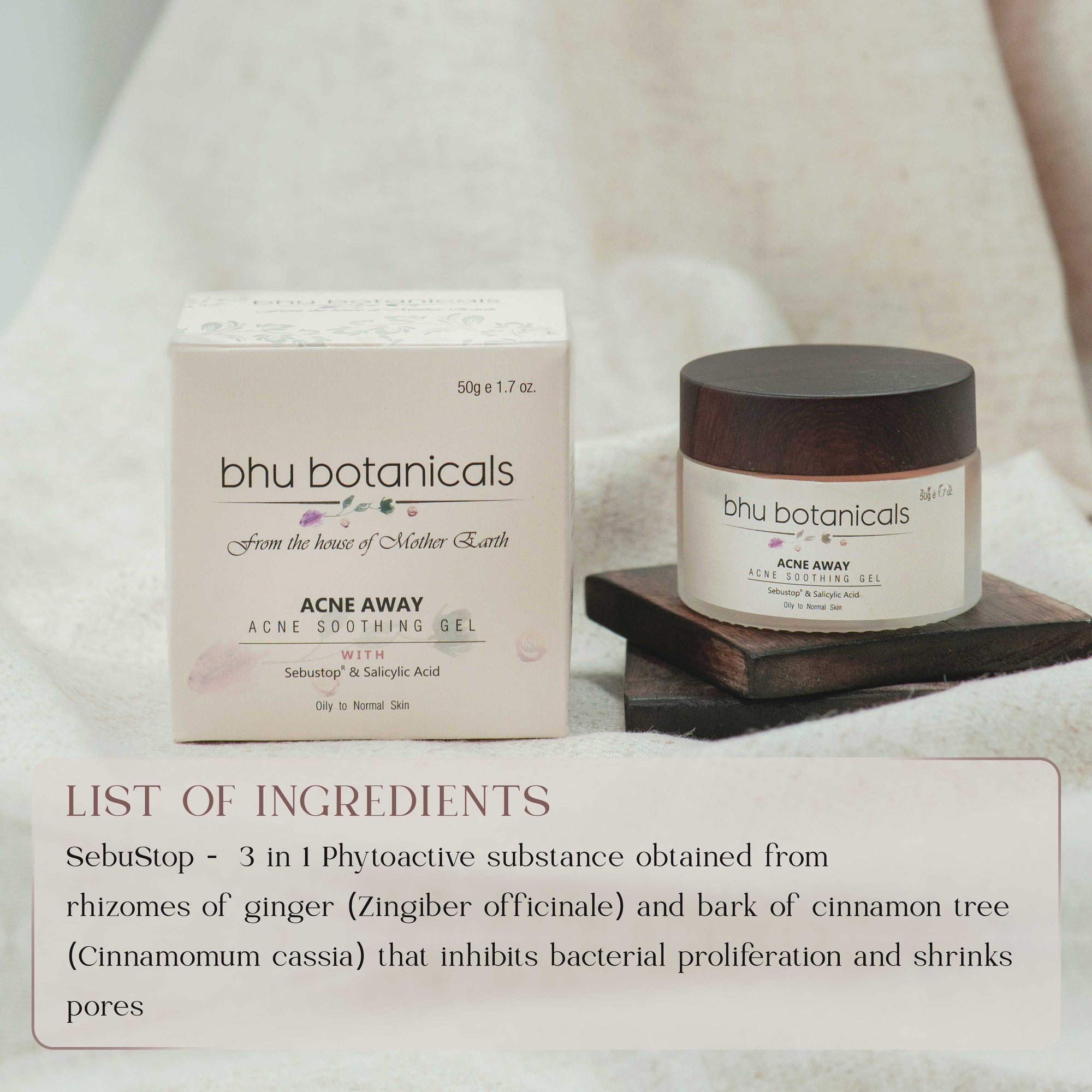 Acne Away - Acne Soothing Gel with Sebustop(R) & Salicylic Acid - 50gm